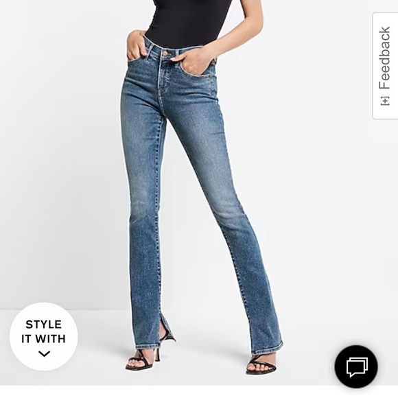Express | Jeans | Mid Rise Medium Wash Skyscraper Jeans | Poshmark
